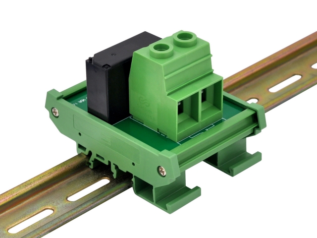 Passive 12V SPST 90Amp 277VAC/60VDC Latching Relay Module, DIN Rail ...