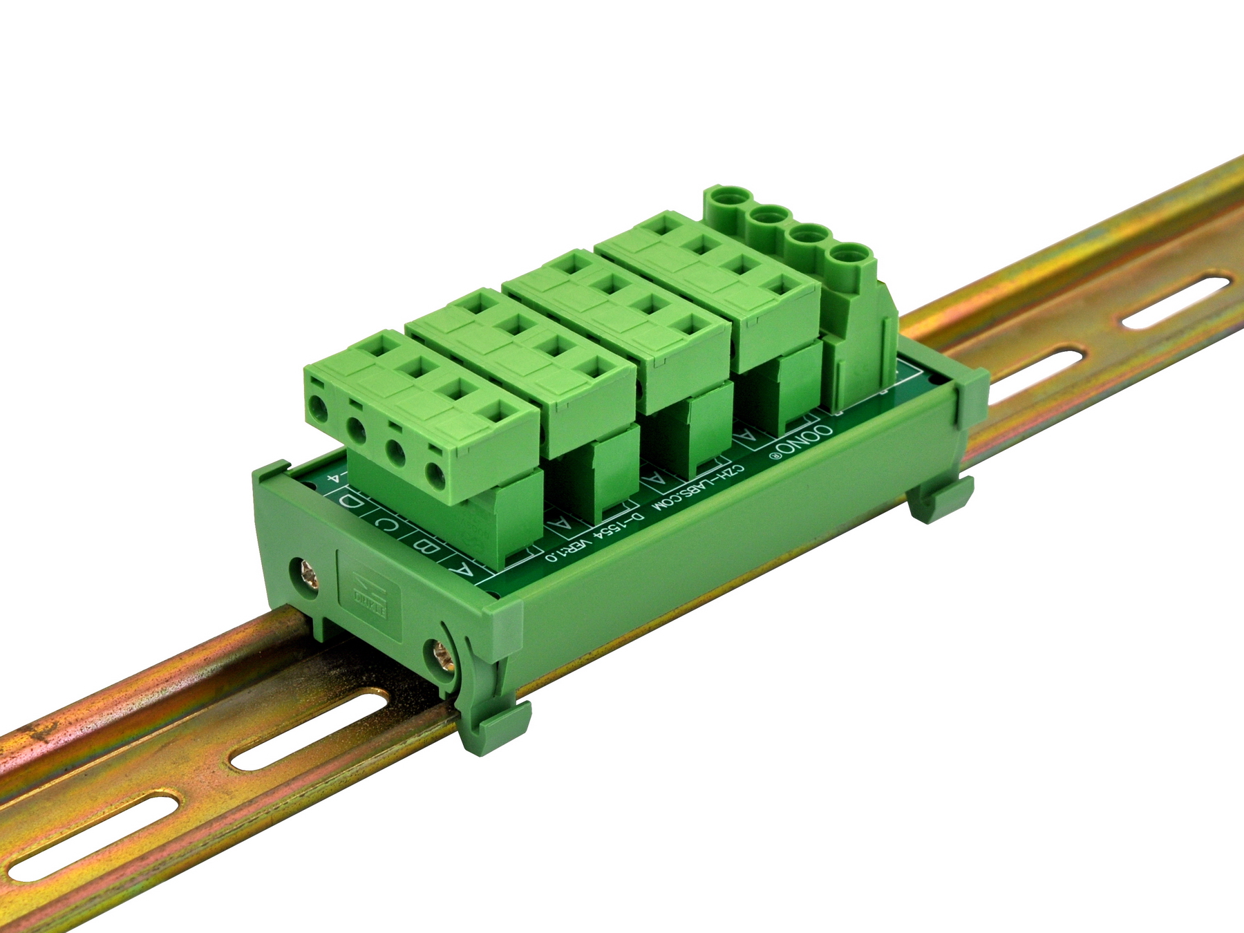 Arduino Mega OONO DIN Rail Terminal Block - 20 Position Distribution ...