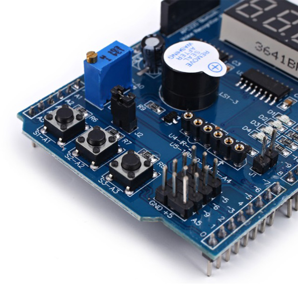 Multi Function Shield With Buzzer Lm35 4led Expansion Board Module For Arduino Uno R3 Lenardo