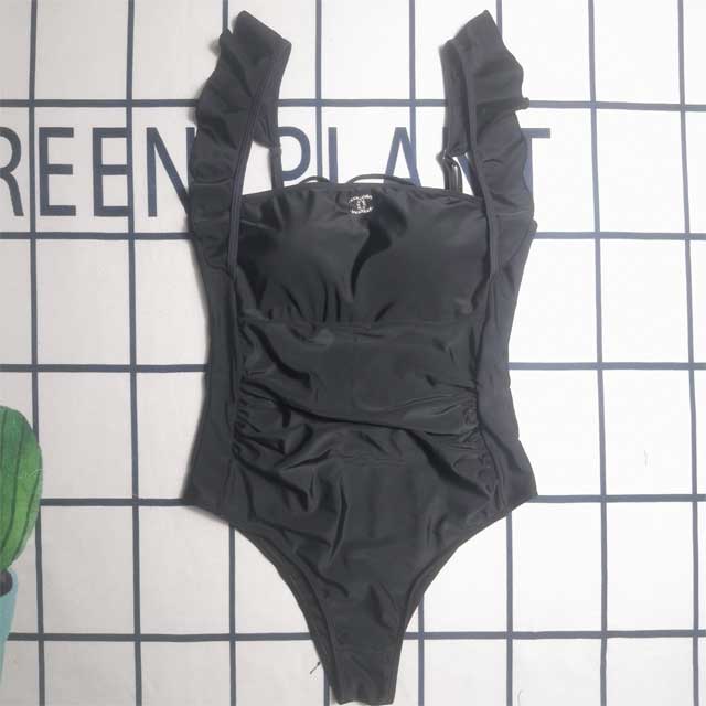 Strappy Backless One Piece Swimwear