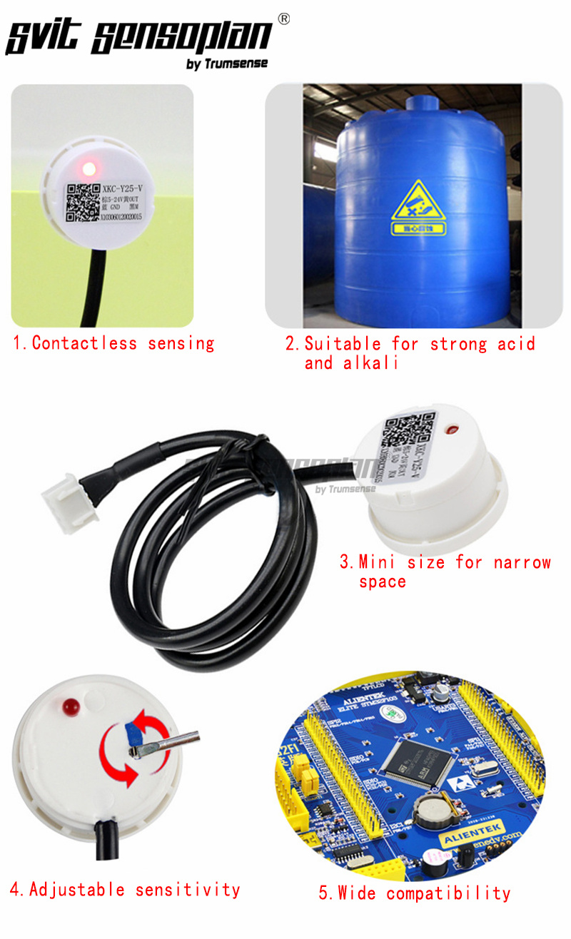 Trumsense Touchless Water Level Sensor 2m Cable High Low Output Fluid ...