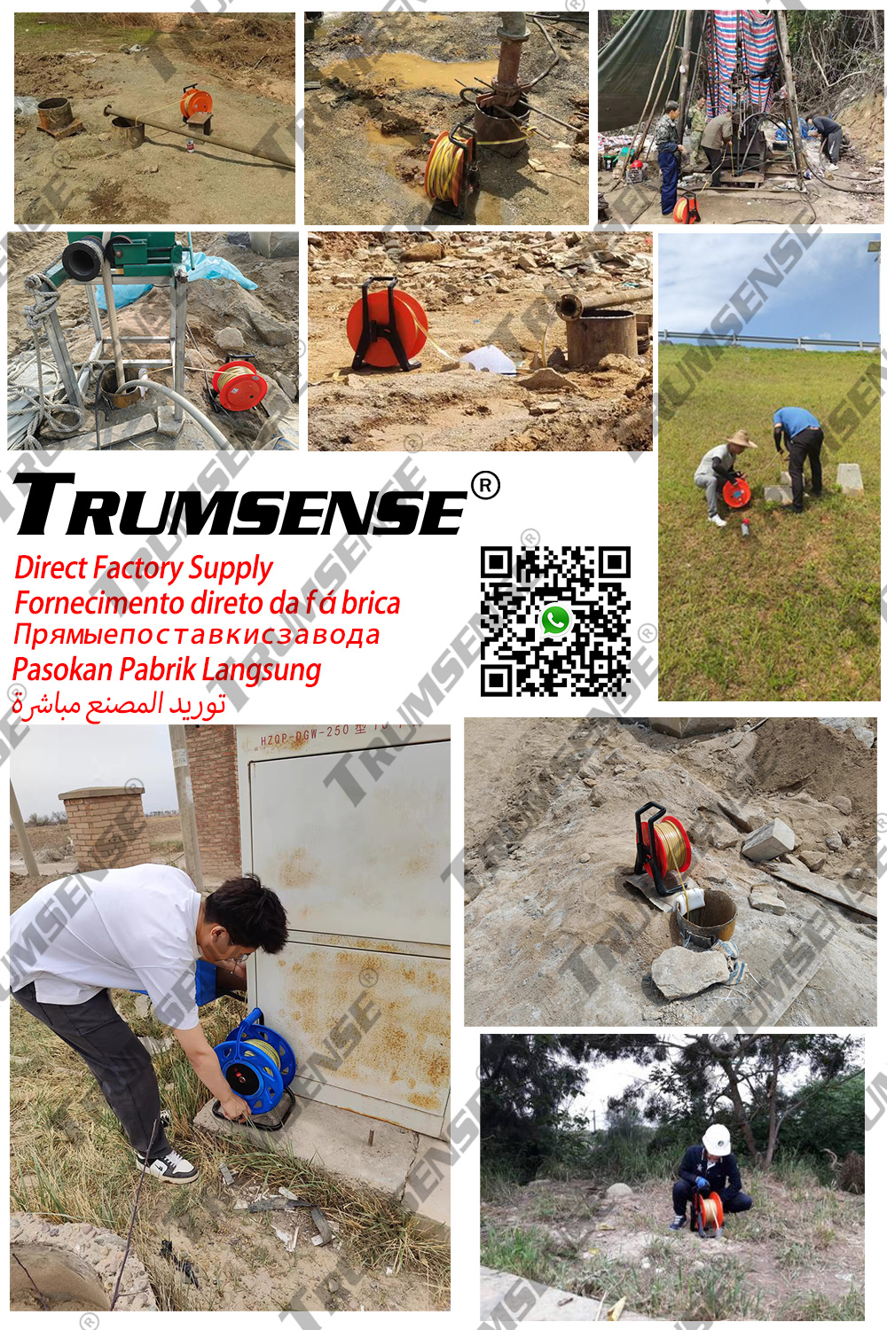 Trumsense rechargeable batteries Power Steel Ruler Water Level Meter ...