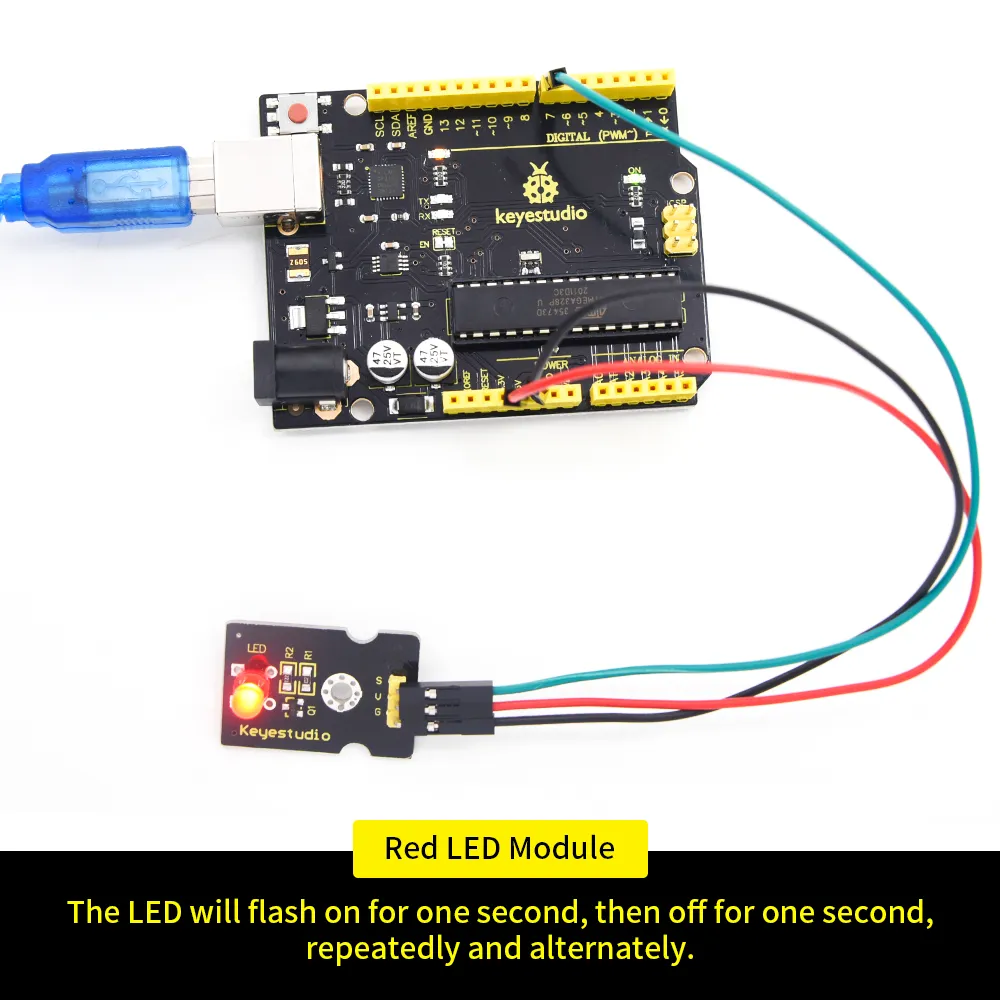 Keyestudio 초고휘도 RED LED 모듈 : KEYES > BRAND SHOP > 모터/로봇/전자키트