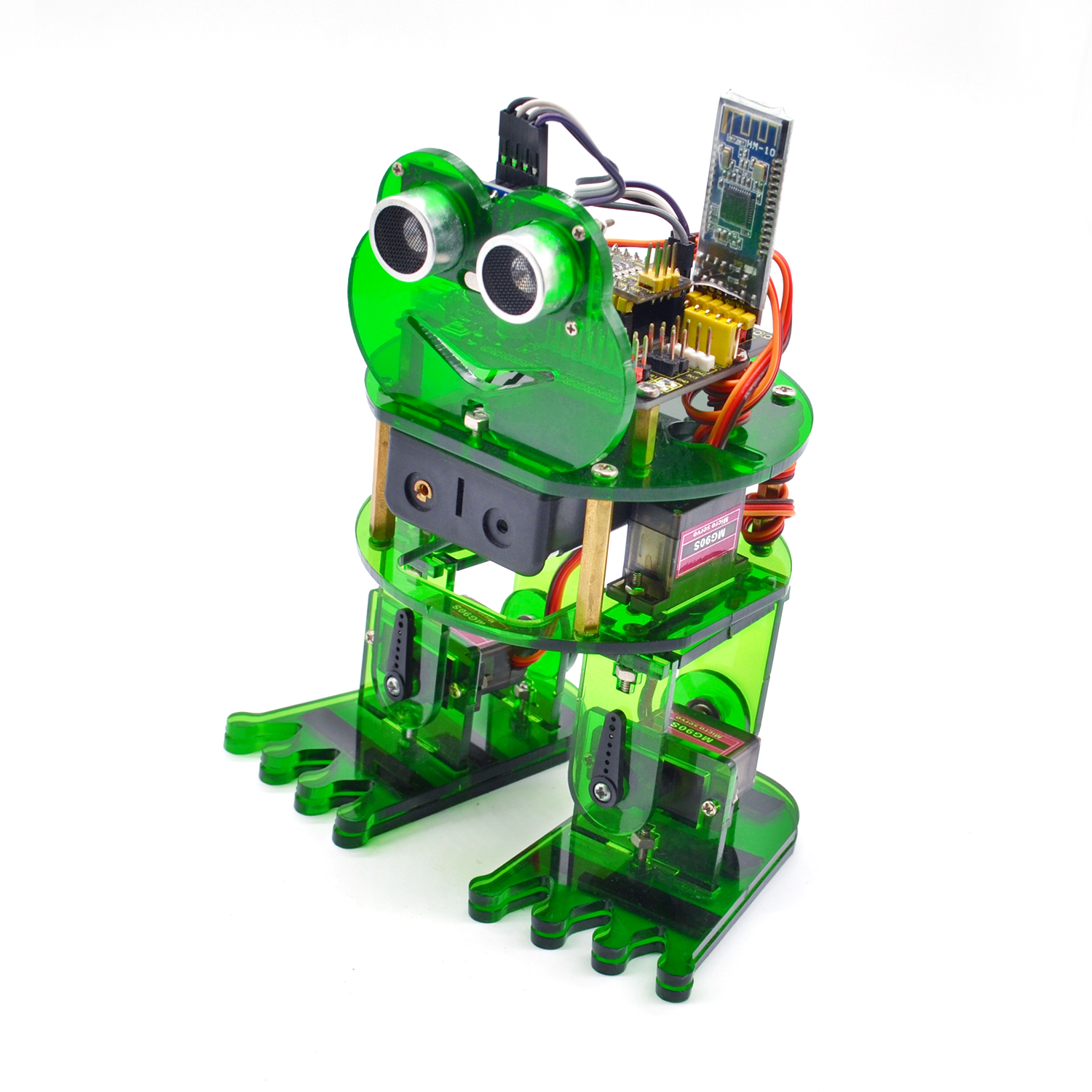 Keyestudio DIY 4-DOF Robot Kit Frog Robot for Arduino Nano Graphical Programming/Support IOS ...