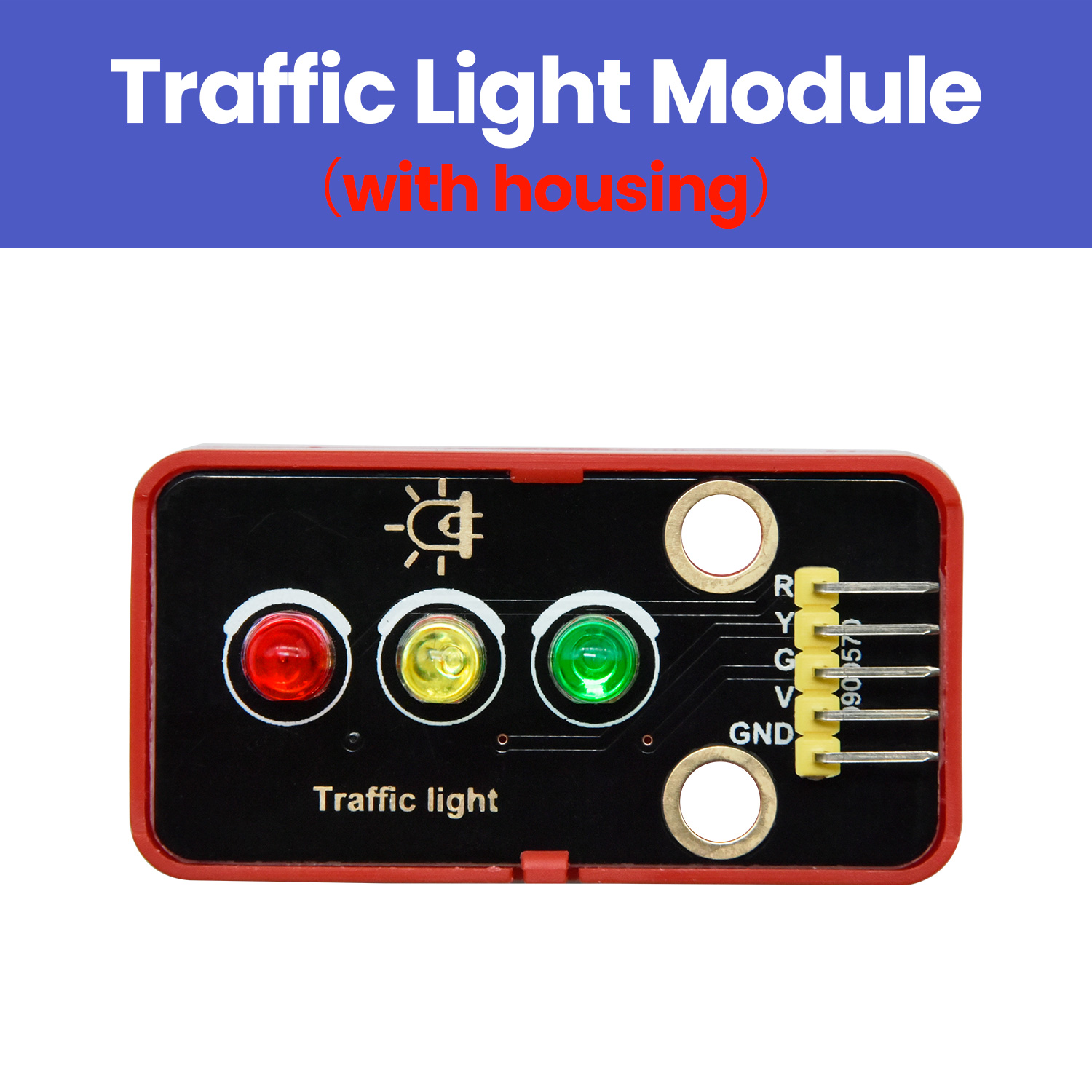 Keyestudio Traffic Light Module For Arduino DIY Programming Projects Compatible LEGO Blocks