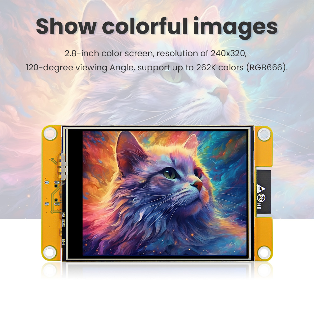 2.8 Inch ESP32-32E Display Module Resistive Touch TFT Screen With ...