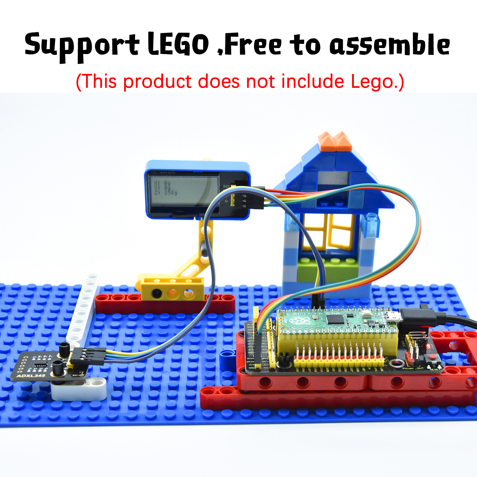 Keyestudio Raspberry Pi Pico 24 in 1 Sensor Starter Kit DIY Kit Electronics For Python Programming