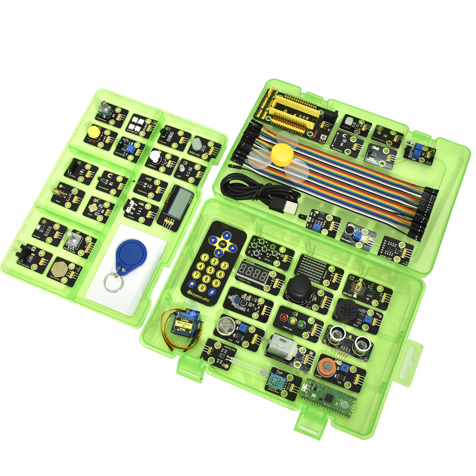 Keyestudio Raspberry Pi Pico 24 in 1 Sensor Starter Kit DIY Kit Electronics For Python Programming