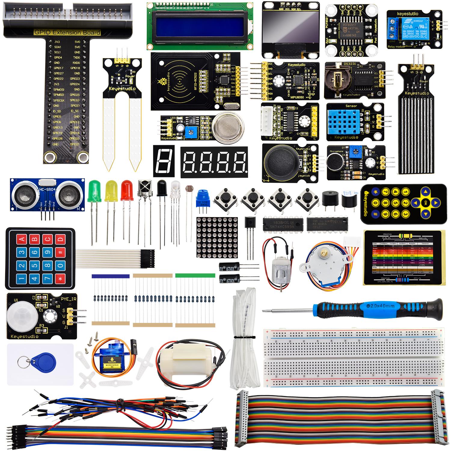 keyestudio Raspberry Pi 4B Complete Starter Kit
