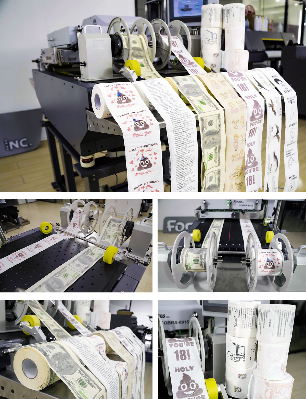 Focus Cobra-691s Digital Inkjet Corrugated Carton Bags Box Printer