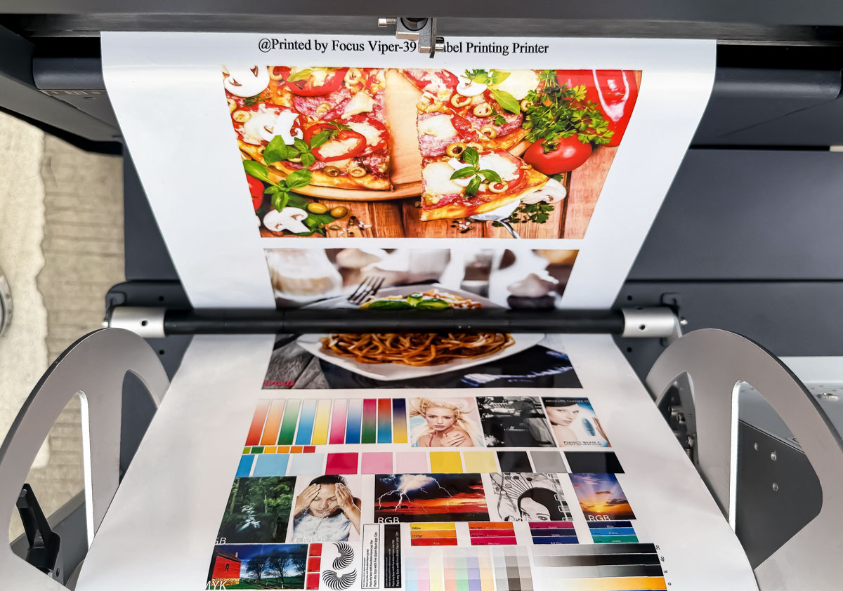 Focus Viper-391S Single pass full color inkjet label printer