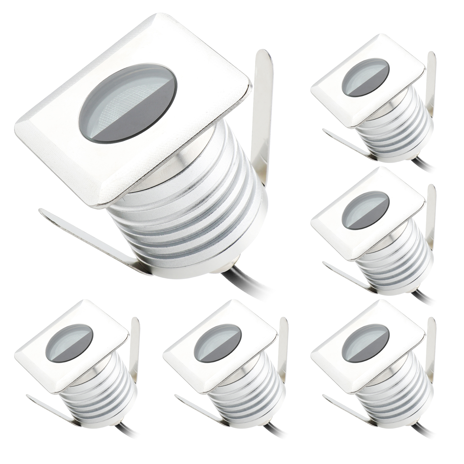 Gardencoin®Target Half-moon 3W LED Recessed Deck Lights Square,12V ...