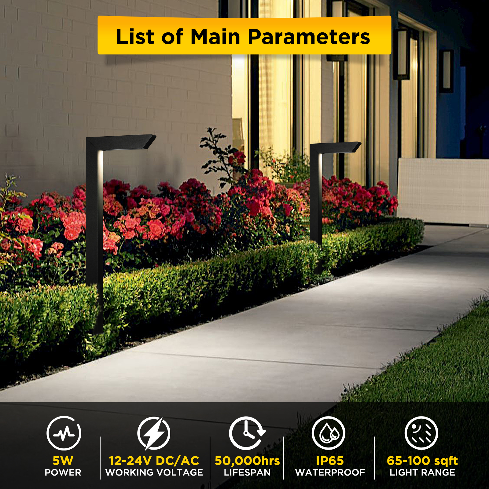 Gardencoin® Faucet 3CCT LED Low Voltage Landscape Pathway Light, 3000K ...