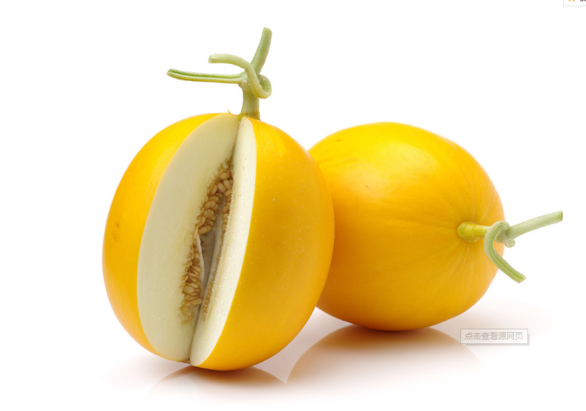 Round Yellow Smooth Skin with White Flesh Thick Melon Seeds