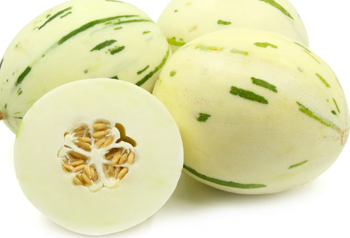 White Meteor Round or Oval Melon Seeds