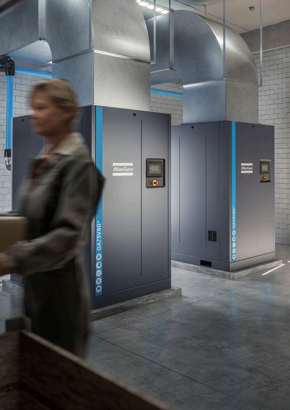 GA 110 VSD+ Atlas Copco Screw Air Compressor