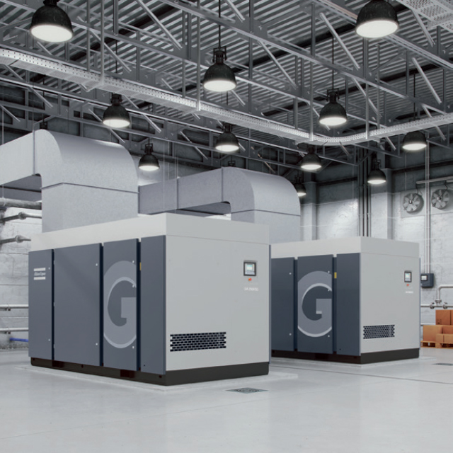 GA 200+ Flooded Industrial Screw Air Compressor