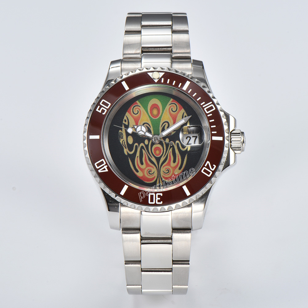 40mm Parnis Luxury Mechanical Watches Casual Fashion Automatic Watch ...