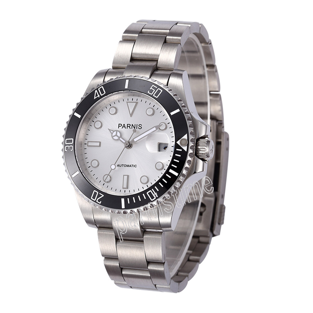 Parnis 40mm 2024 Year Automatic Miyota 8215 Mechanical Men Watch ...