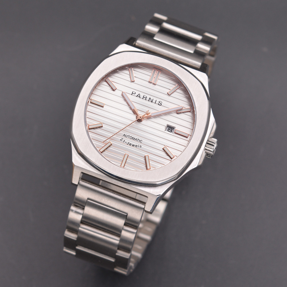 42mm Parnis Sapphire Crystal Miyota Automatic Men Mechanical Watch ...