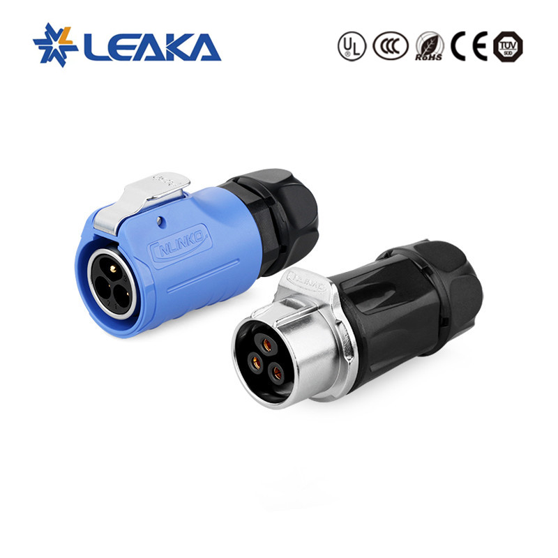 Cnlinko LP20 3 pin panel mounted plastic connector,Power connector ...