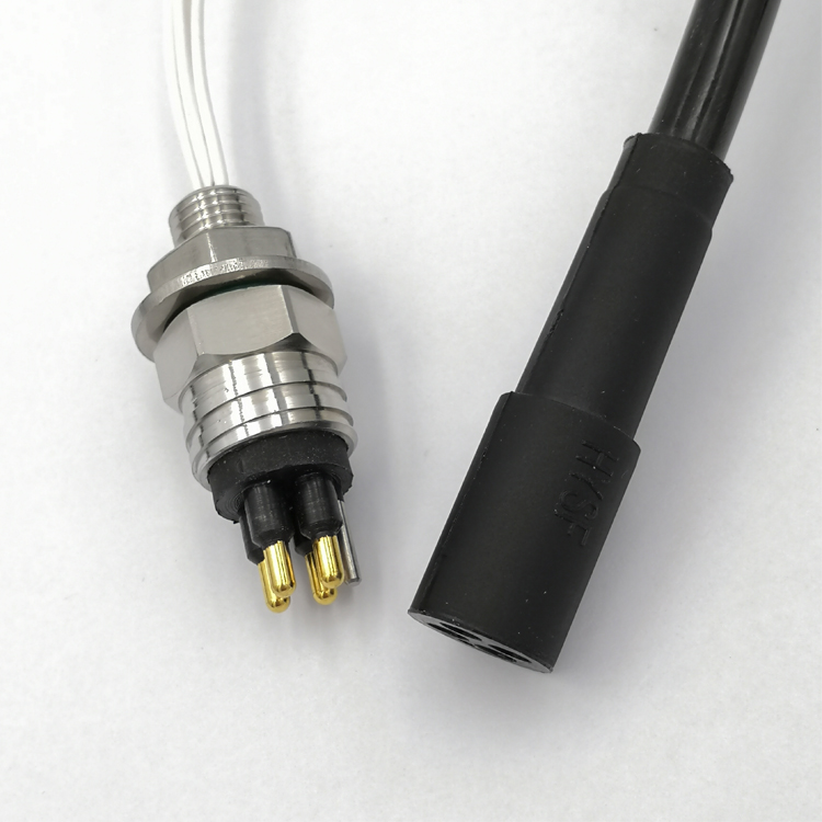Micro 4 pin male & female cables electrical underwater connectors for ...