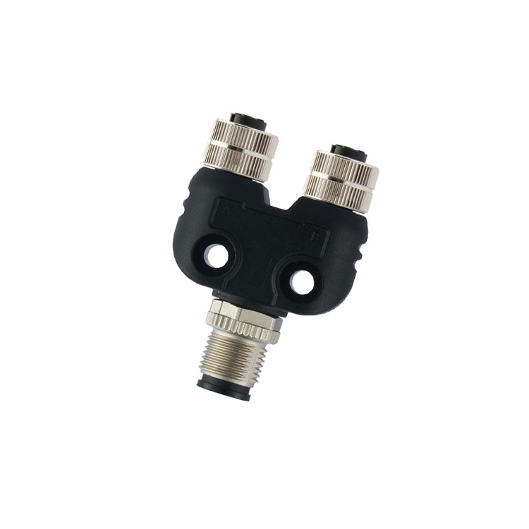 IP67 Y type Splitter M12 adapter Connector Splitter,M8 / M12 connector ...