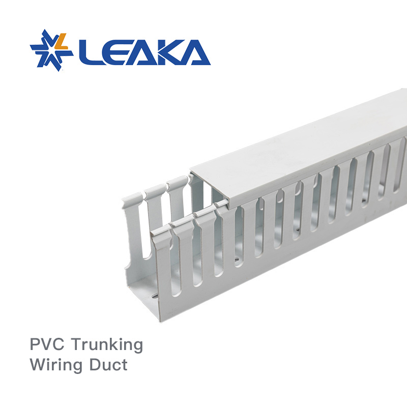 Slotted PVC Trunking Electrical Cable Duct for Wiring Management,Wiring ...