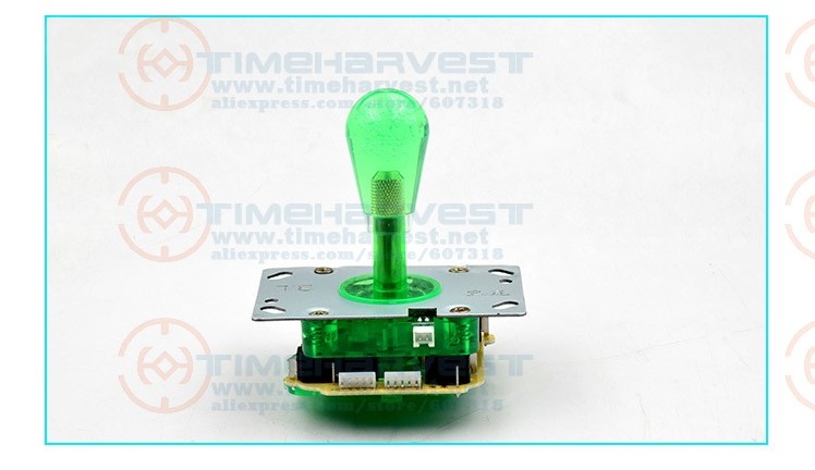 New Arcade Illuminated Joystick with 35mm Oval Crystal Bubble Bat Top ...