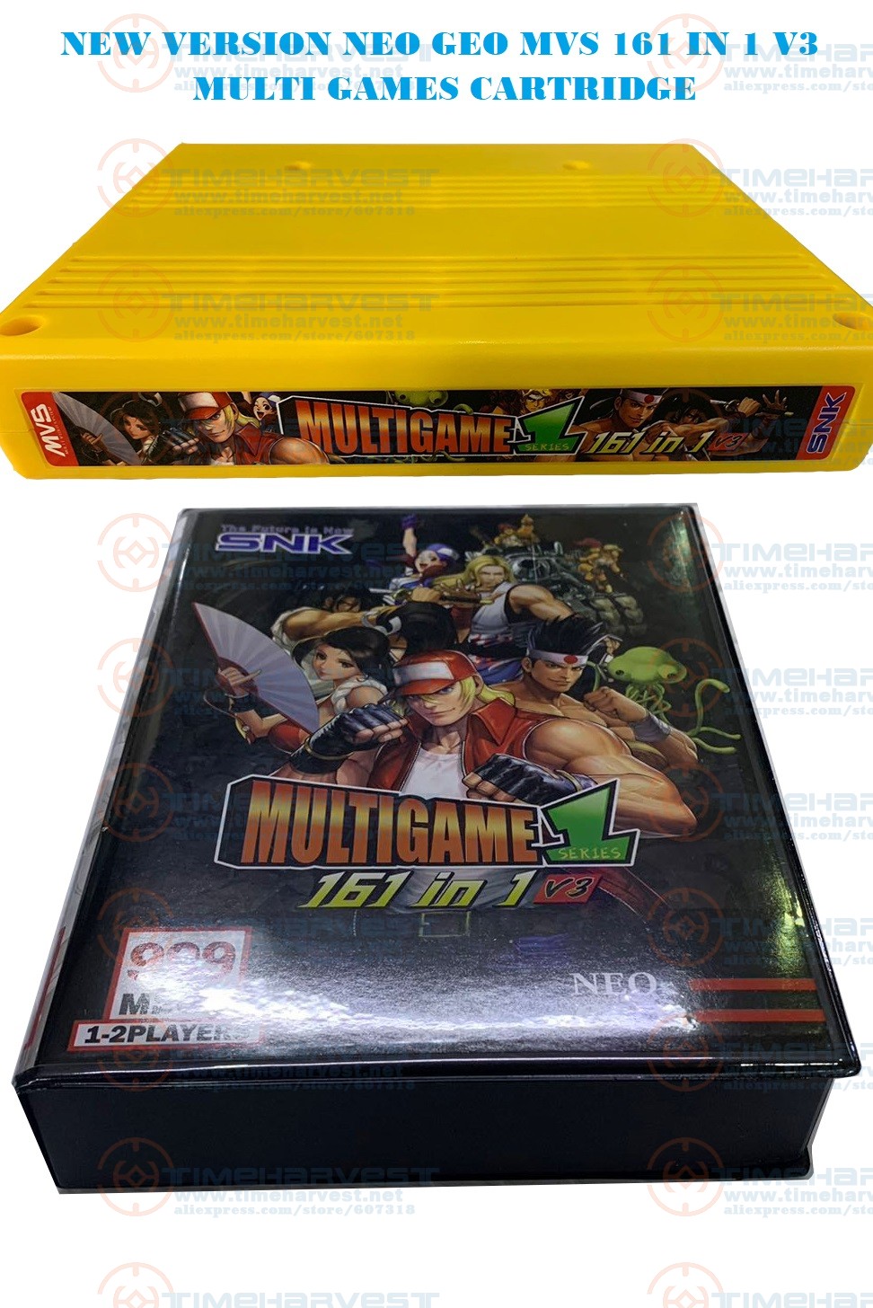 Free shipping New SNK 161 in 1 multi game cartridge 161 card V3 with Shockbox for CBOX JAMMA ...