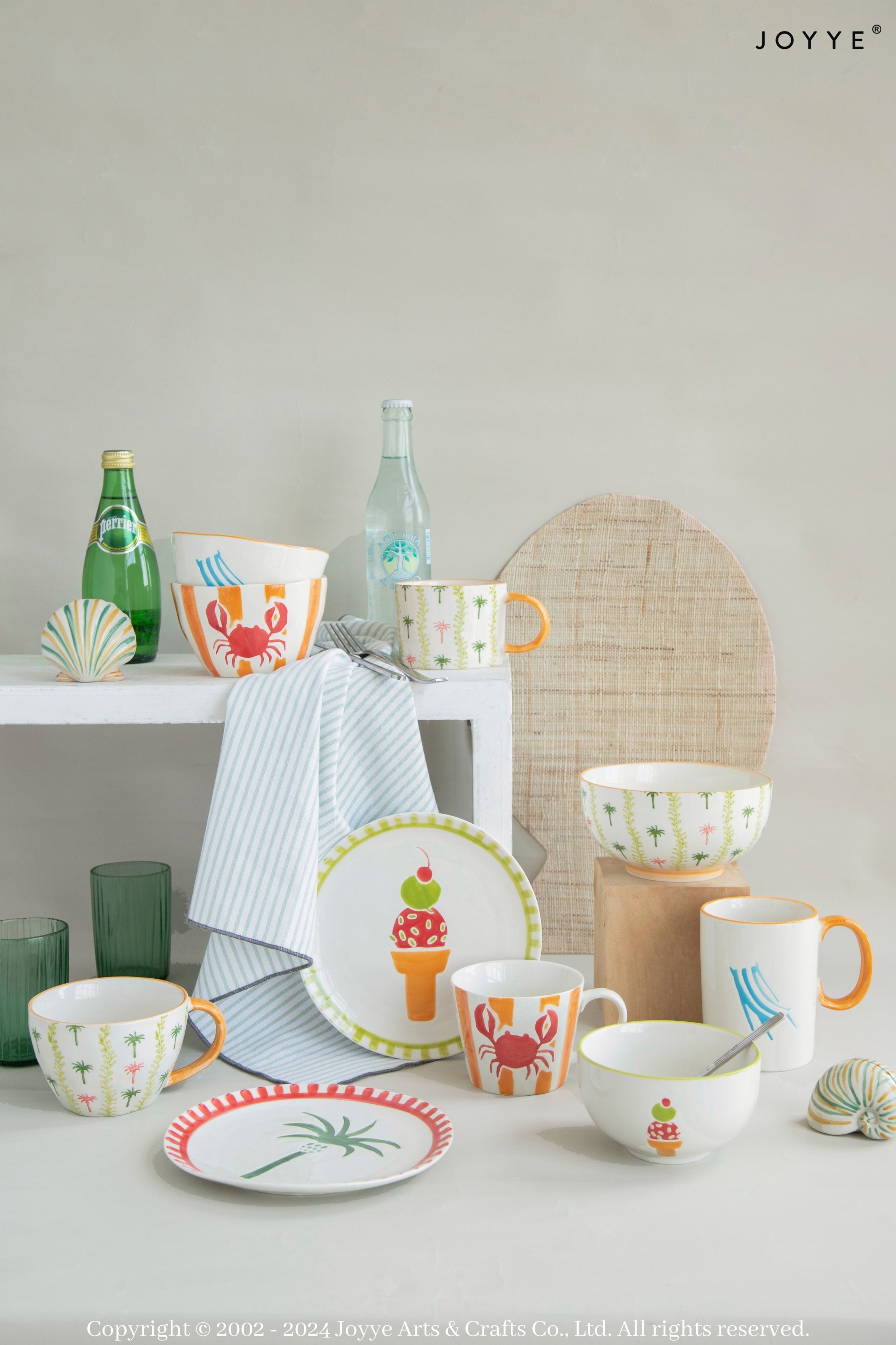 The Summer Vacation Hand-painted Tableware Collection by Joyye