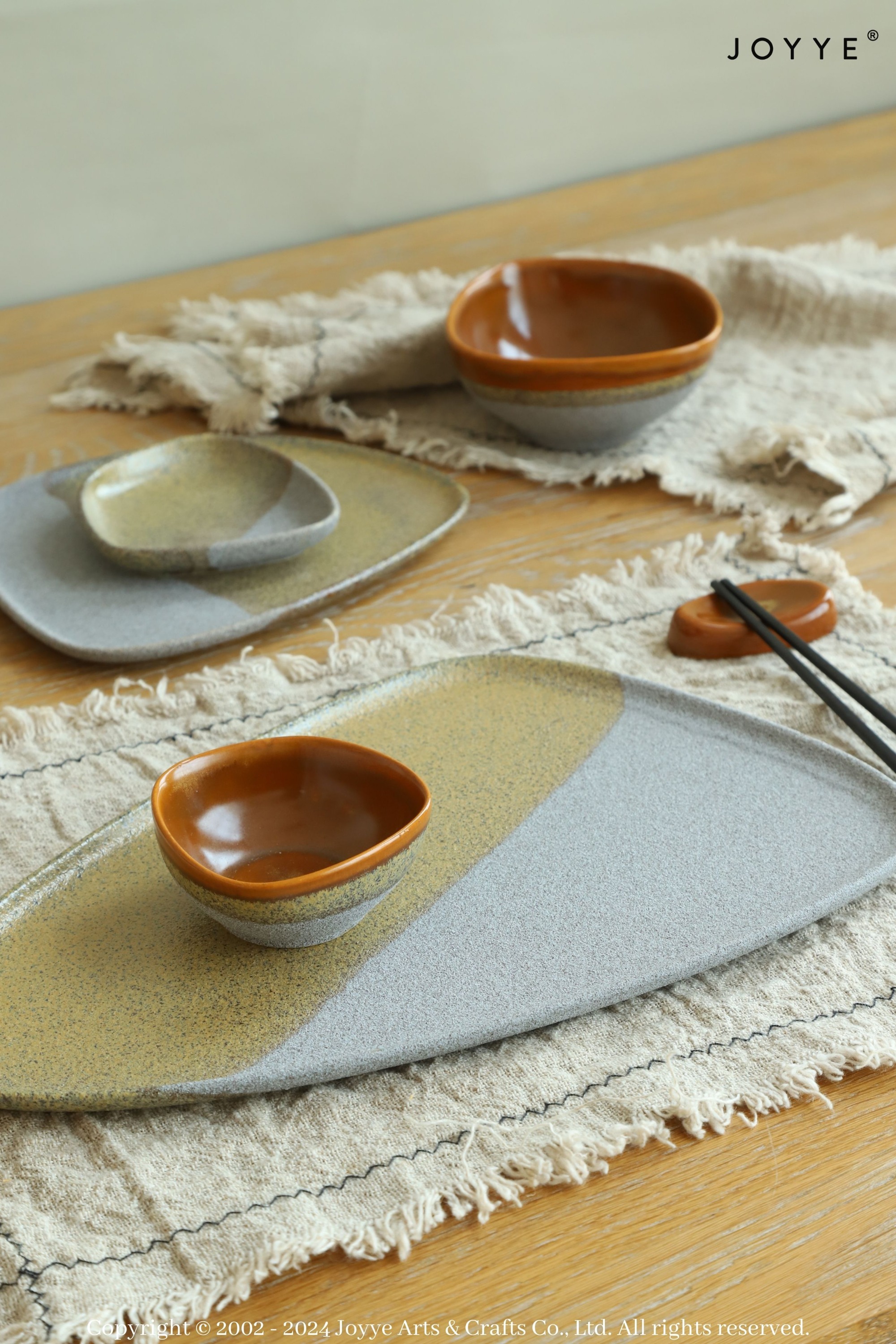 The Irregular Shape Reactive Glaze Tableware by Joyye