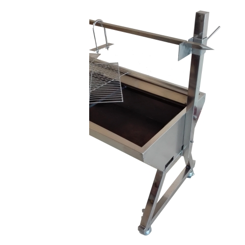 Stainless Steel Lamb Charcoal Spit Roaster BBQ Grill For Outdoor Camping