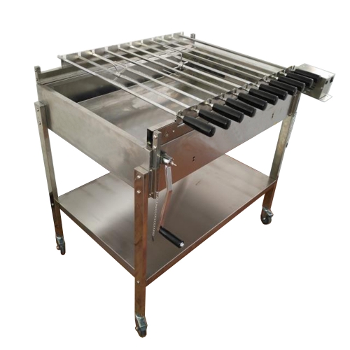 Brazilian BBQ Skewer Grill Rotator BBQ Grill Skewer Chain Set Cyprus ...