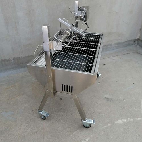 Stainless lamb chicken roaster spit rotisserie bbq grill machine