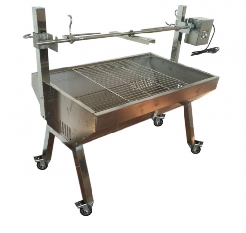 Stainless lamb chicken roaster spit rotisserie bbq grill machine