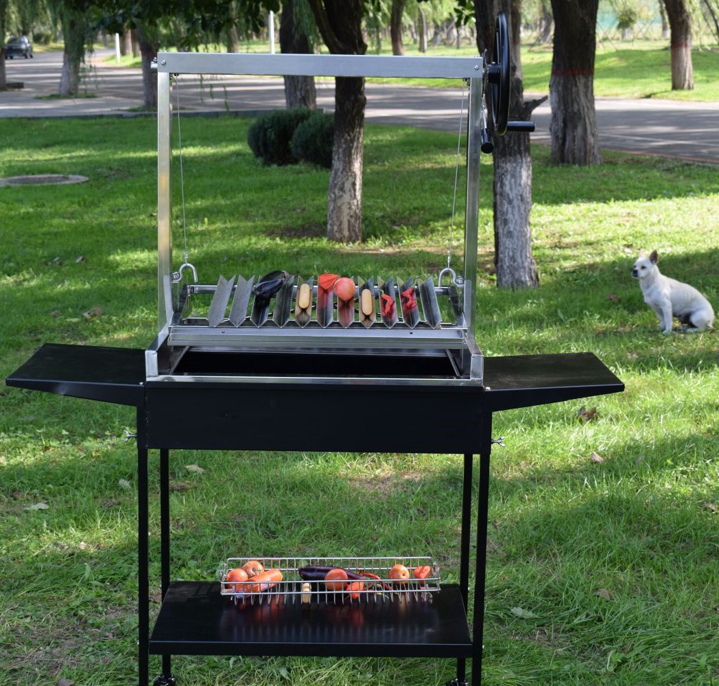 2020 yeas charcoal BBQ grill new stype auto rotating skewer grill and ...
