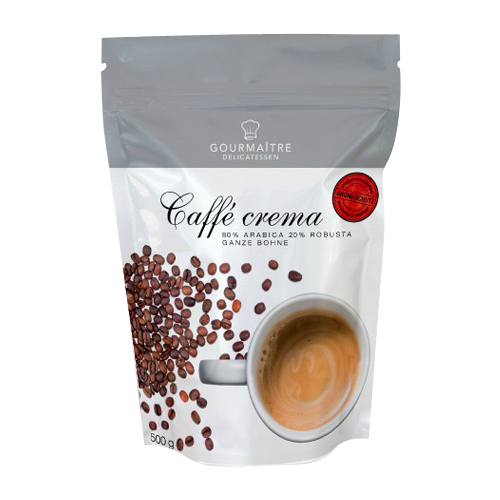 Custom printing zip lock stand up pouch 500g valve coffee powder ...