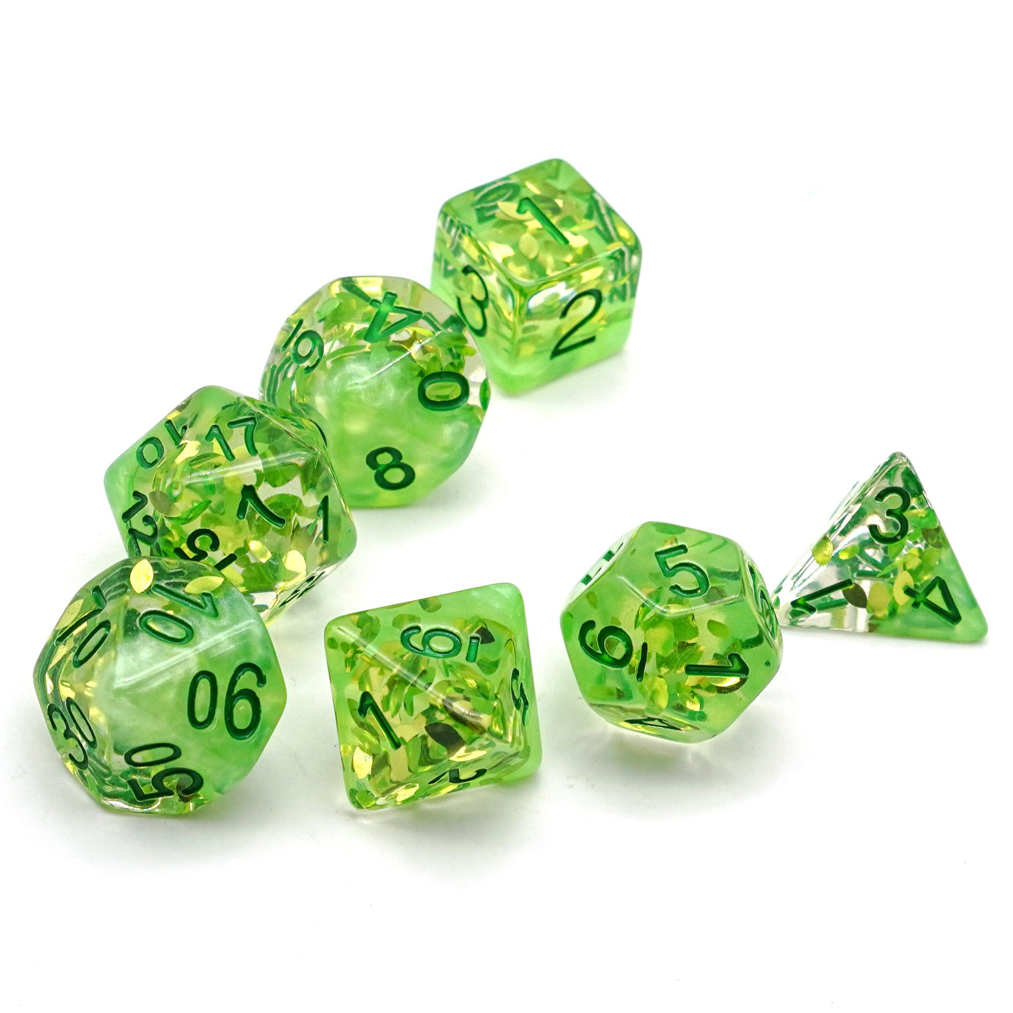 Full Set Four Seasons Theme Resin Dice Set With Bag