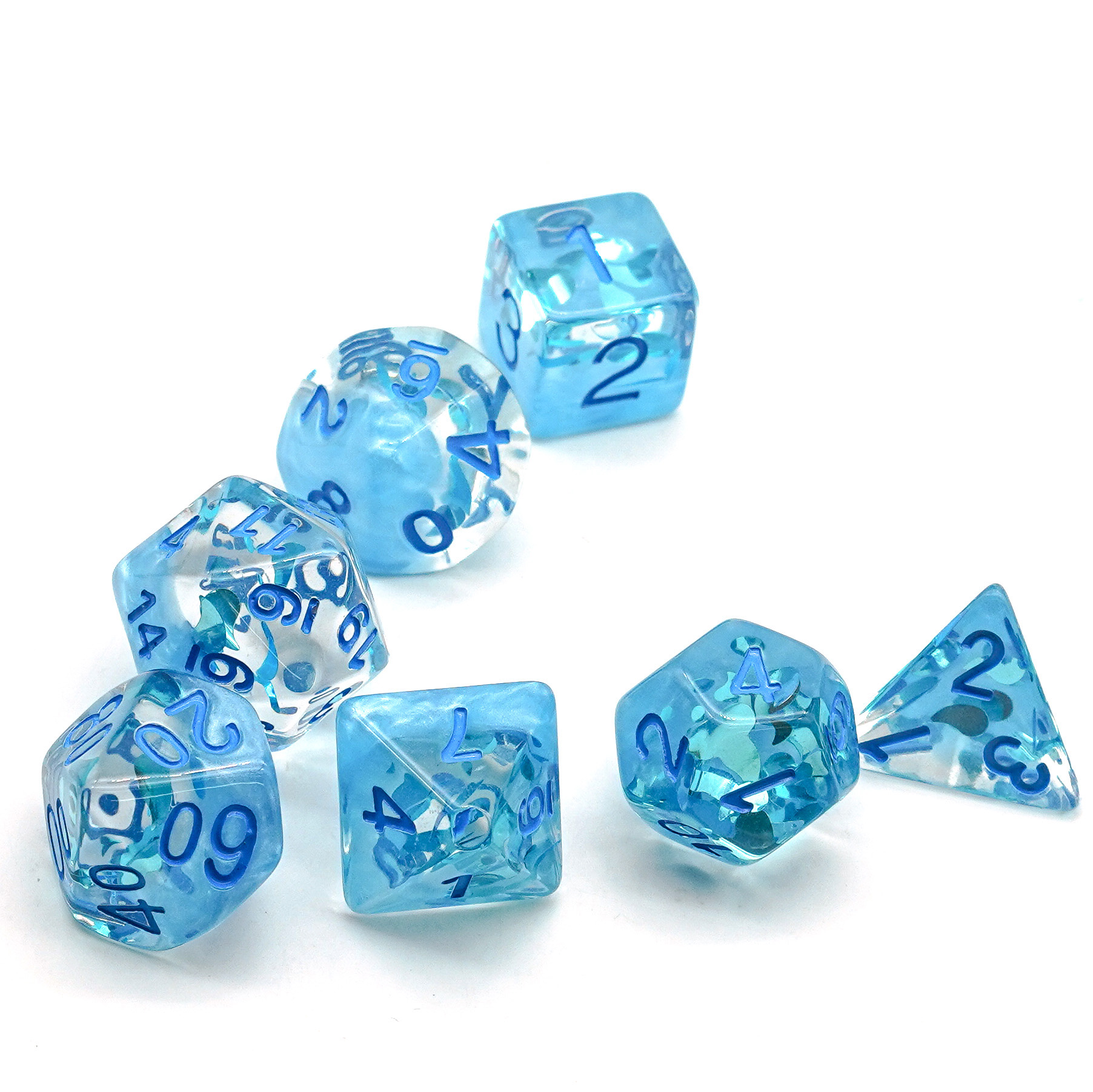 Full Set Four Seasons Theme Resin Dice Set With Bag