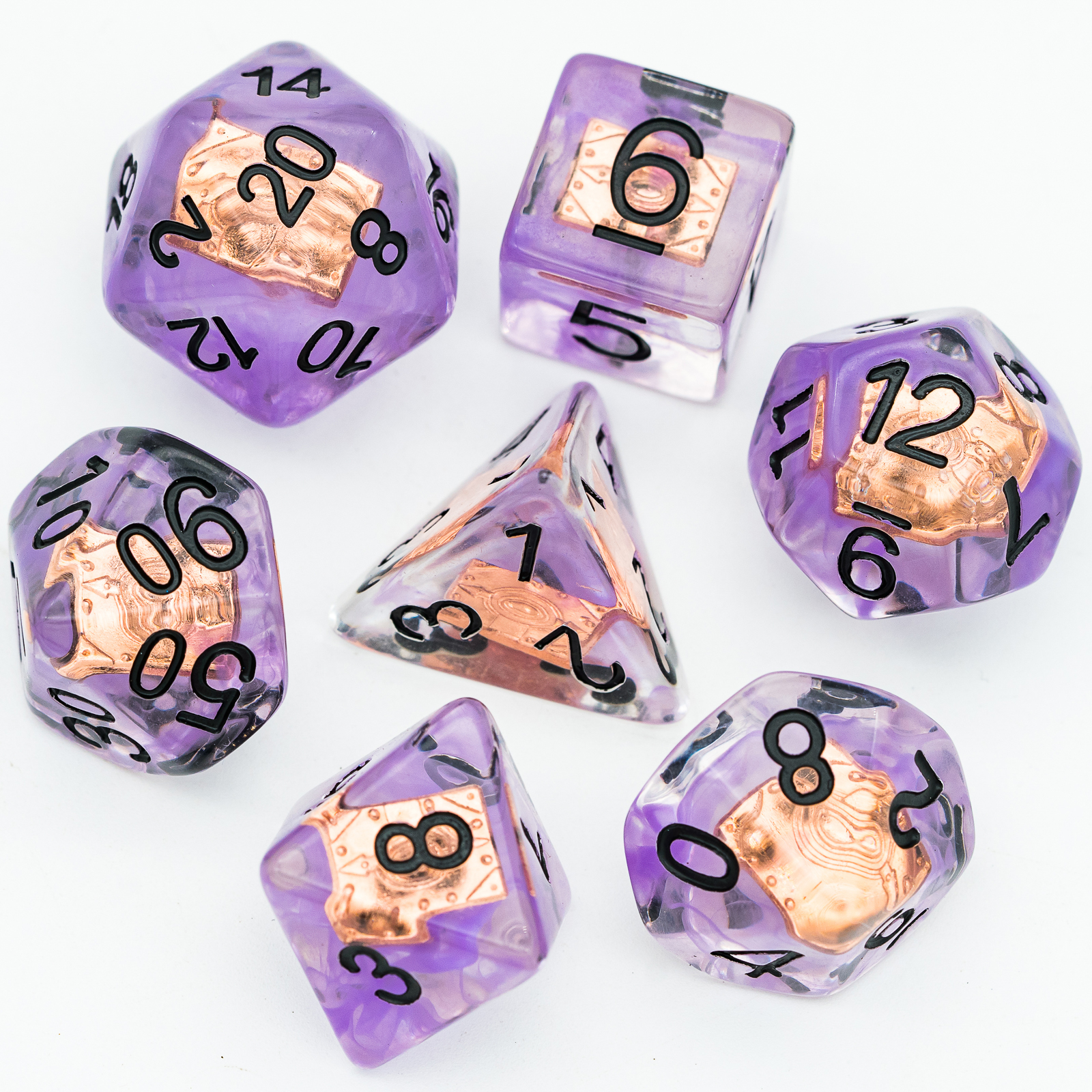 Full Set 12 character weapon Resin Dice Set With Bag