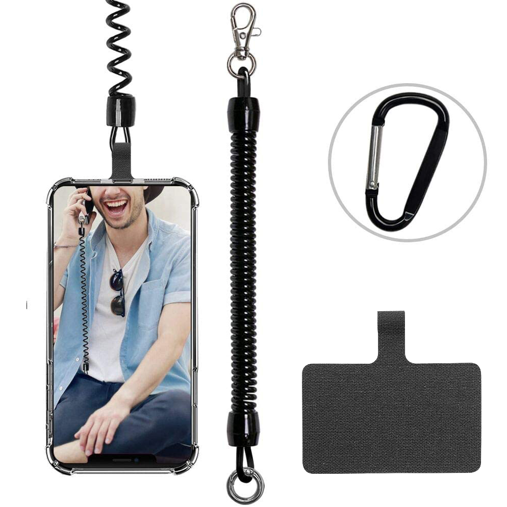 ROCONTRIP Mechanical Spring Lanyards with logo custom phone lanyard ...