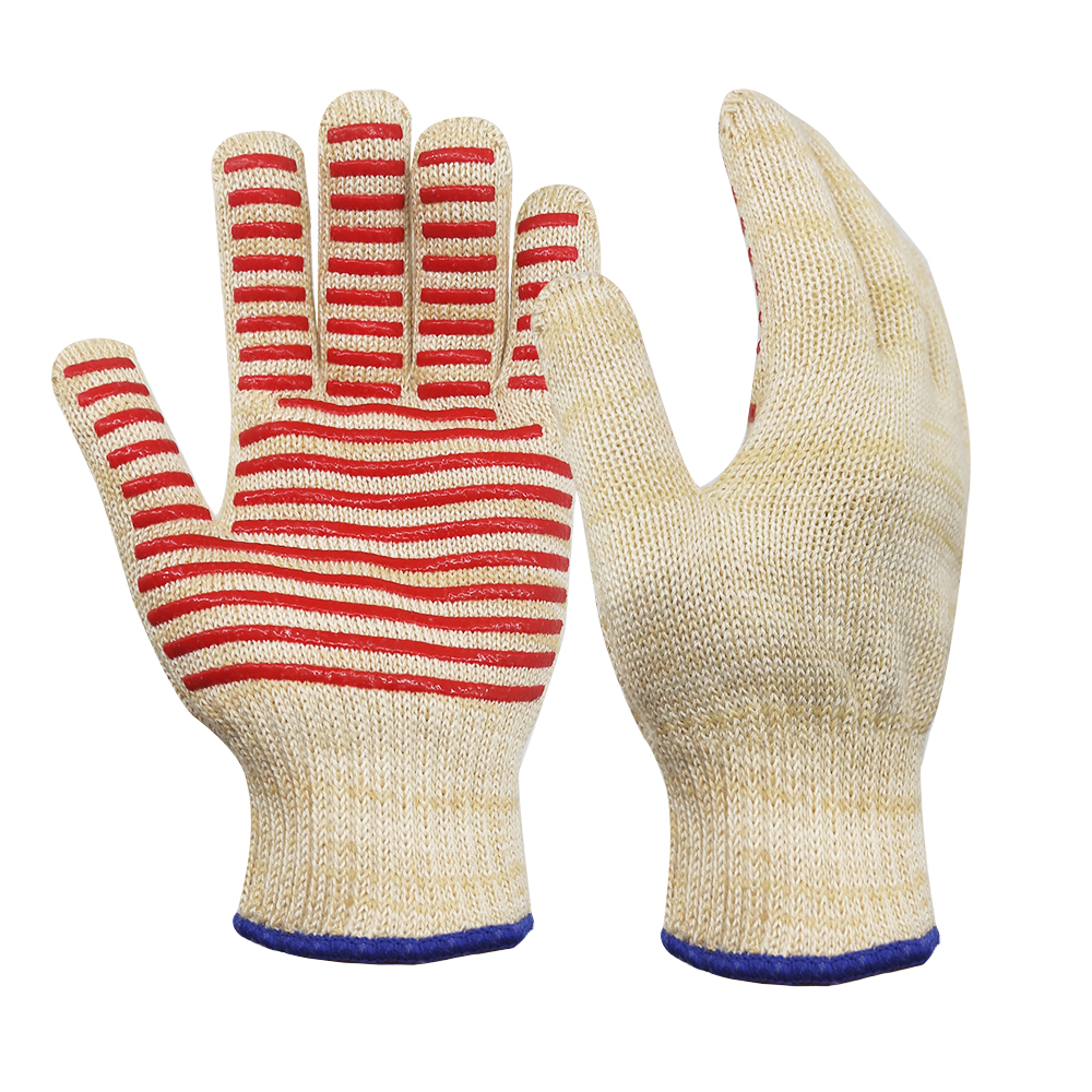 EN407 Standard cuff 662°F Heat resistant Hot Pot Holders Oven Mitt ...