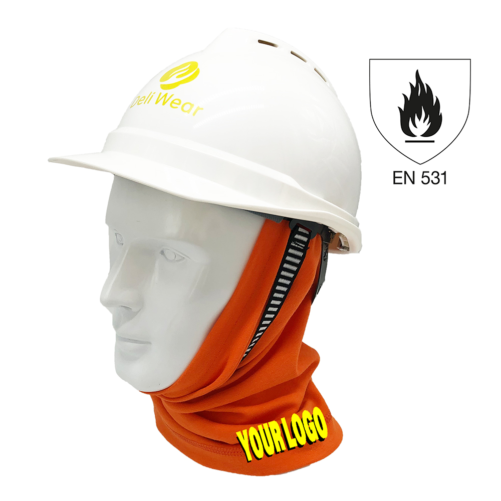 Custom Logo Flame Retardant Light Wrap Bandana Scarf Tube Neck Warmer ...