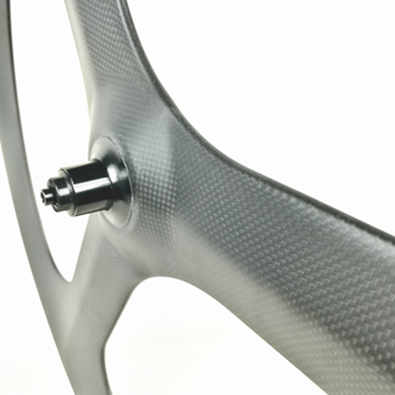 carbon 3 spoke wheels 700c bicycle carbon road/track/fixed tri spoke wheels