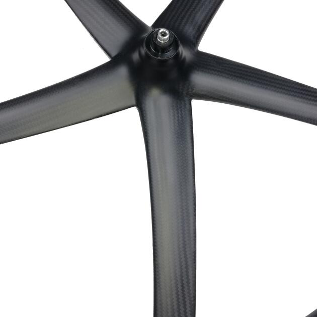 25mm wide carbon 5 spoke wheels 700c bicycle carbon road/track/fixed ...