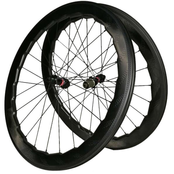 SN454 Road bike 58mm dimple carbon wheels clincher tubular wheel carbon ...