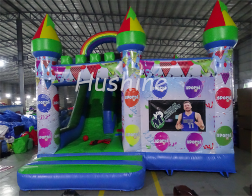 Colorful Balloons Inflatable Bouncy Castle
