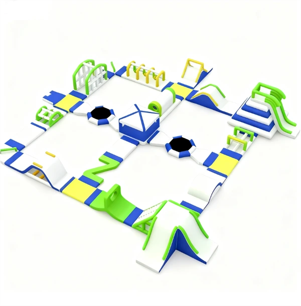 Floating Inflatable Water Park Aqua Park Floating on Water