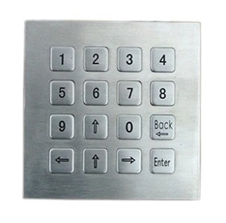 IP66 industrial stainless steel numeric keypad in panel mounted ...